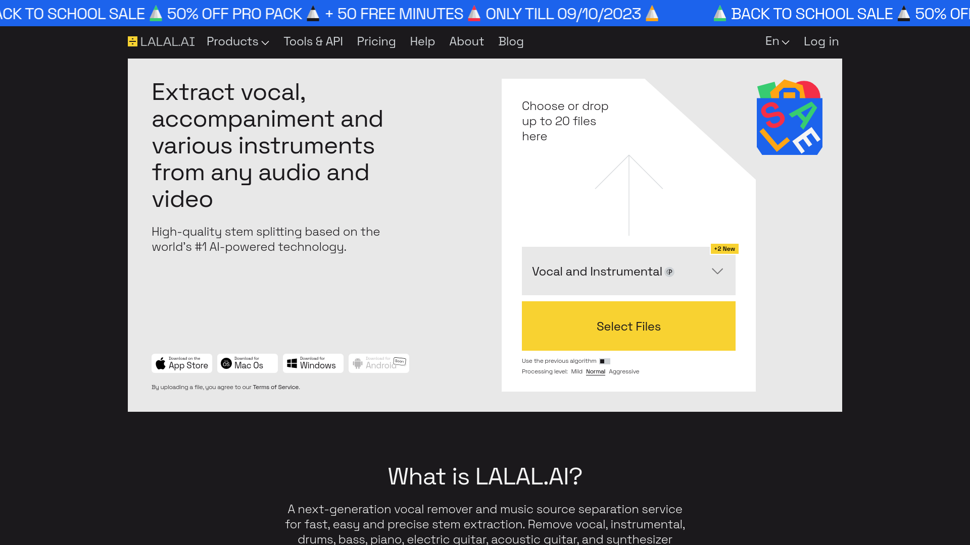 LALAL.AI - Toolbook.ai